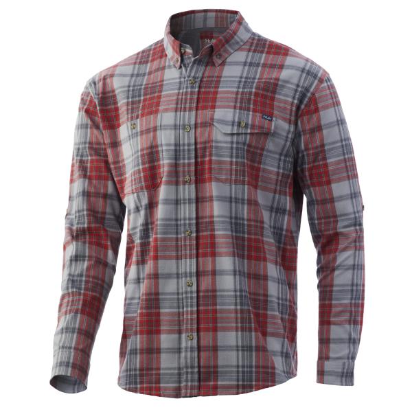 商品名: HUK Men's Standard Flannel Shirt | Performance Button Down, Rutledge-Volcanic Ash, Large HUK Men's Standard Flannel...