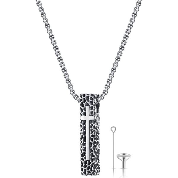 商品名YOUFENG 十字架骨壺ネックレス 遺灰用 火葬ジュエリー ペンダント 骨壺 メモリアル記念品ロケットネックレスYOUFENG Fishing Hook Urn Necklace for Ashes Stainless Steel ...