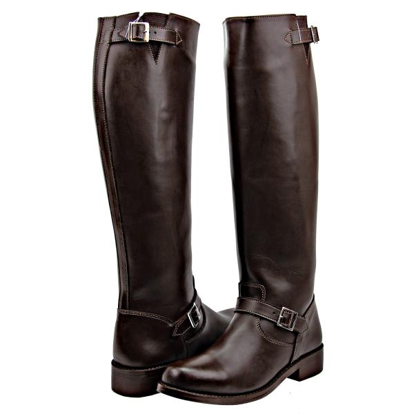 商品名:  FAMMZ Raven Men's Mens Man Motorcycle Highway Police Engineer Trooper Patrol Leather Tall Riding Boots Color - Bro...