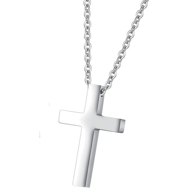 商品名3Aries Stainless Steel Silver Cross Pendant Chain Necklace for Women Men Simple Jewelry Giftブランド：Generic商品サイズ：商品番号：N7...