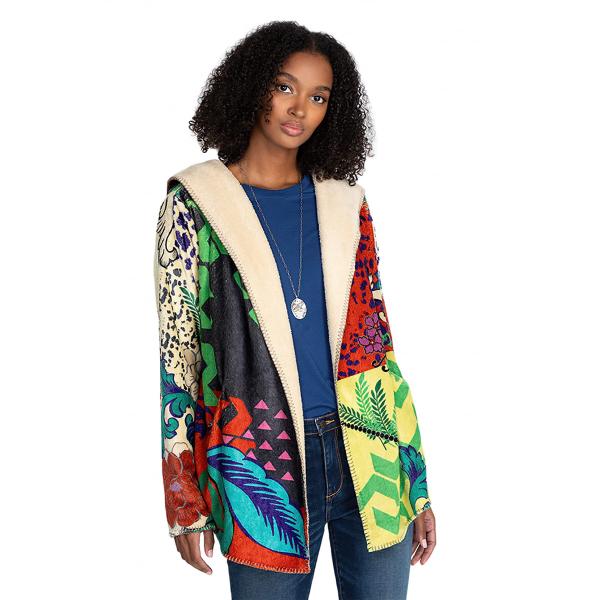 商品名:  Johnny Was Peace LOVE Large Sherpa Pullover Hoodie Pocket jacket Black NEWブランド: Johnny Was商品サイズ: Large商品番号: R43322...