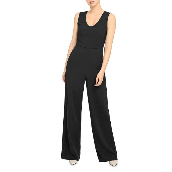 商品名:  Theory Womens Black Zippered Sleeveless Scoop Neck Evening Wide Leg Jumpsuit 0ブランド: Theory商品番号: K0109202色: Black素材...