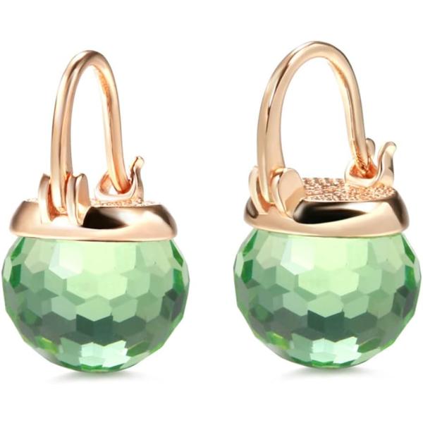 商品名16g Cystal Ball 小粒 フープ イヤリング レディース ガールズ 低刺激性 金メッキ 8.5mm スモール フープ レバー バック かわいらしく軽量 誕生日 ホリデー パーティー ジュエリー 華奢なギフト, 金属, キュ...