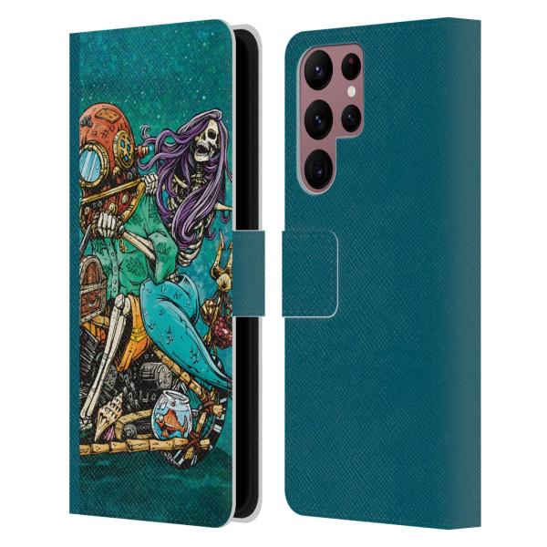 商品名:  Head Case Designs Officially Licensed David Lozeau Mermaid and Driver Motorcycle Colourful Art Leather Book Wallet...