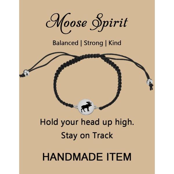 商品名MAOFAED ヘラジカ ギフト ヘラジカ スピリット バランスの取れた 強い親切なヘラジカ ジュエリー インスピレーションを与えるギフト ヘラジカ好きへのギフト, 1.5, ステンレス鋼, ステンレススチールMAOFAED Moos...