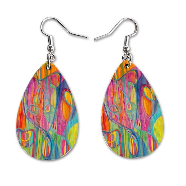 商品名:  Maureen Claffy Artist Collection | Cut To The Light Teardrop Dangle Earrings Set | Cute Girls Womens Jewelry Earin...