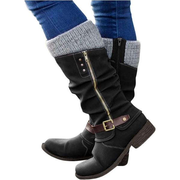 商品名Gibobby Cowboy Boots for Women Knee high Womens Boots Wide Calf Women's Mid Calf Winter Snow Boots ewtwt14ブランド：Gibobb...
