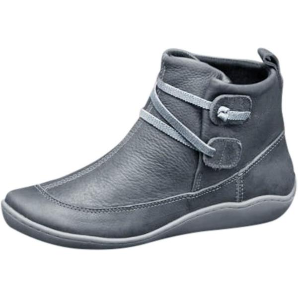 商品名Gibobby Womens Ankle Boots Black Ankle Booties for Women no Heel Women's Rhinestone Ankle Booties Comfy Low Heel Floc...