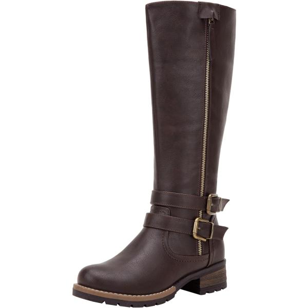 商品名Jeossy Womens' 9660 Knee High Boots, Riding Boots, Coffee/Brown, Size 8 US-Tall Boots for Women with Outer Decorative...