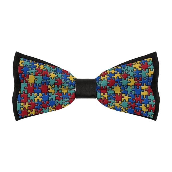 商品名:  AMRANDOM Pre-Tied Mens Boys Formal Bowties, Adjustable Premium Cravat - Bow Tie, for Autism Awareness Pattern, One...