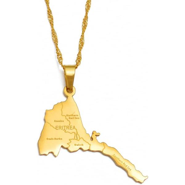 商品名エリトリア地図と都市名ペンダントネックレス メンズ アフリカ地図エリトリアネックレス, 45cm or 17.7in, 銅, アゲートEritrea Map With City Name Pendant Necklace Men Af...