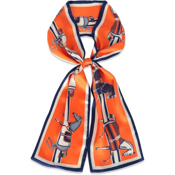 商品名EXTREE Satin Scarf Mulberry Silk Printed Head Wrap Hair Band 7"""" x 59""""ブランド：EXTREE商品サイズ：高さ：1 cm横幅：19.6 cm奥行：27 cm...