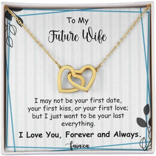商品名Faiaza To My Future Wife Necklace ''I Just Want Be Your Last Everything'' Soulmate Romantic Jewelry Gift For Fianc e ...