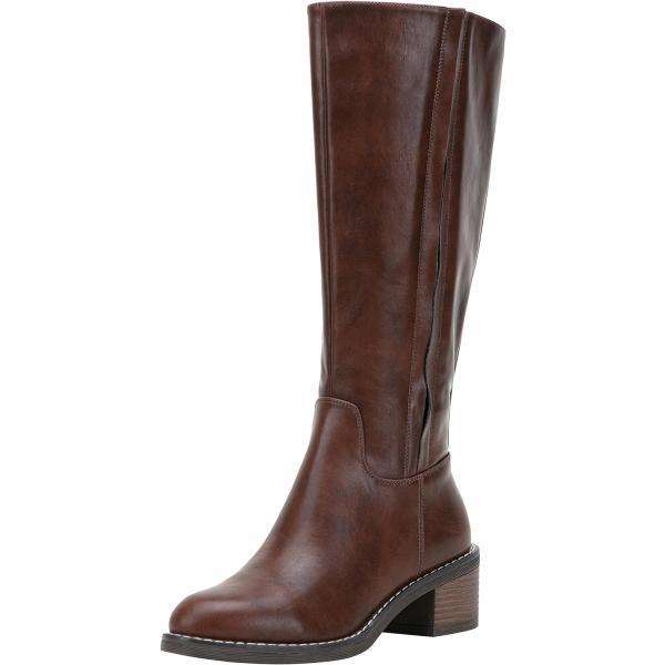 商品名Jeossy Women's 9661 Knee High Boots, Riding Boots for Women, Whisky/Brown, Size 8 US- High Boots with Inner Zipper an...