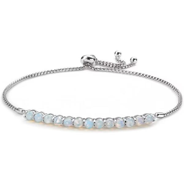 商品名Supermodel 3.0mm クラシック テニスブレスレット オパール ターコイズ 925スターリングシルバー ブレスレット レディース 7.25インチ, オパールsupermodel 925 Sterling Silver 3....