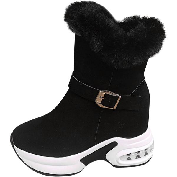 商品名Fashion Boots for Women Mid Calf Dressy Round Slip-On Boots Leather Womens Cowboy Shoes Light Rain Bootsブランド：Bamboo S...