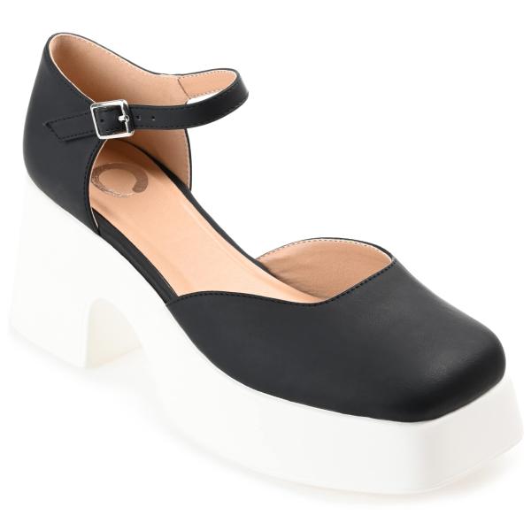 商品名:  Journee Collection Womens Lizaa Platform Mid Platform Square Toe Pumps Black 8 Medium Womens USブランド: Journee Colle...
