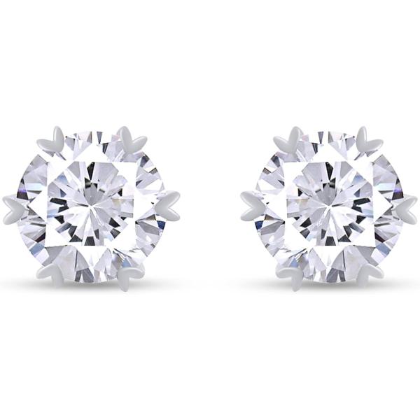 商品名SAVEARTH DIAMONDS モアッサナイト スタッドピアス レディース メンズ Dカラー VVS 1カラット ブリリアントラウンドカット 人工ダイヤモンドイヤリング スタッド 14Kゴールドメッキ スターリングシルバー フリク...