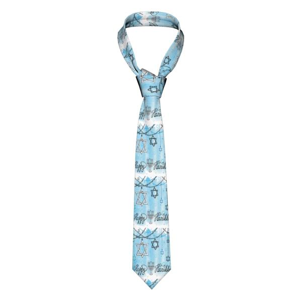 商品名:  Men'S Tie Funny Neckties Blue-Candle-Happy-Hanukkah Mens Tie Party Business Neckties Soft Tiesブランド: allgobee商品サイズ:...
