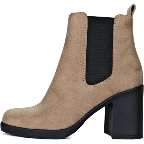 商品名Soda Women's Chelsea Mid Calf Platform Block Heel Ankle Bootie Arbor Sand Su 9ブランド：Soda商品サイズ：9高さ：12.7 cm横幅：25.4 cm奥行：...