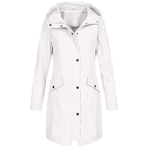 商品名:  Lausiuoe Womens Rain Coat Plus Women's Long Raincoat Lightweight Rain Jackets Waterproof Windbreaker Drawstring Ra...