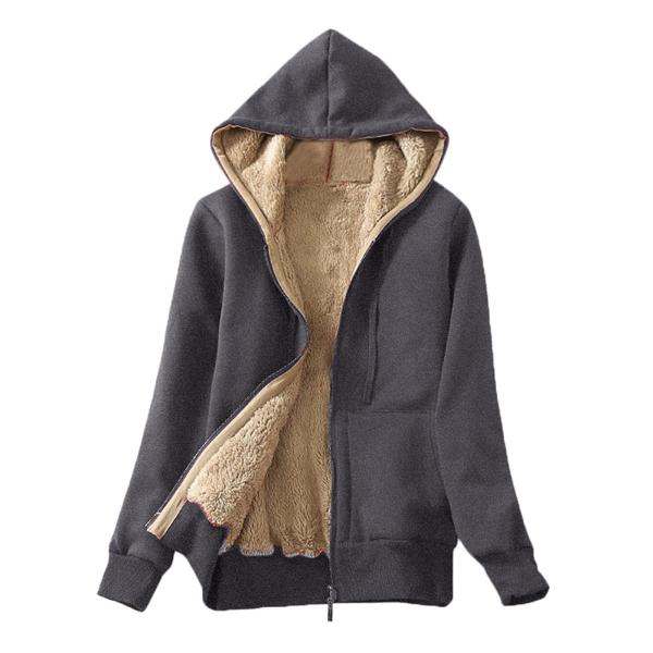 商品名:  2022 Winter Jackets for Women, Zip Up Hoodie Warm Sweatshirt Fleece Sherpa Lined Thick Coats Plus Size Relaxed Fit...
