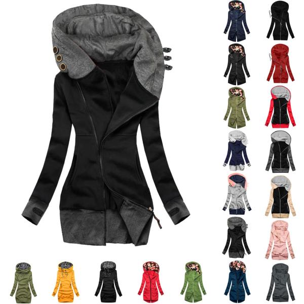 商品名:  Winter Coats for Women Warm Hooded Jacket Zip Up Slim fit Hoodie Fashion Outdoor Going Out Tops Casual Clothes,Abr...