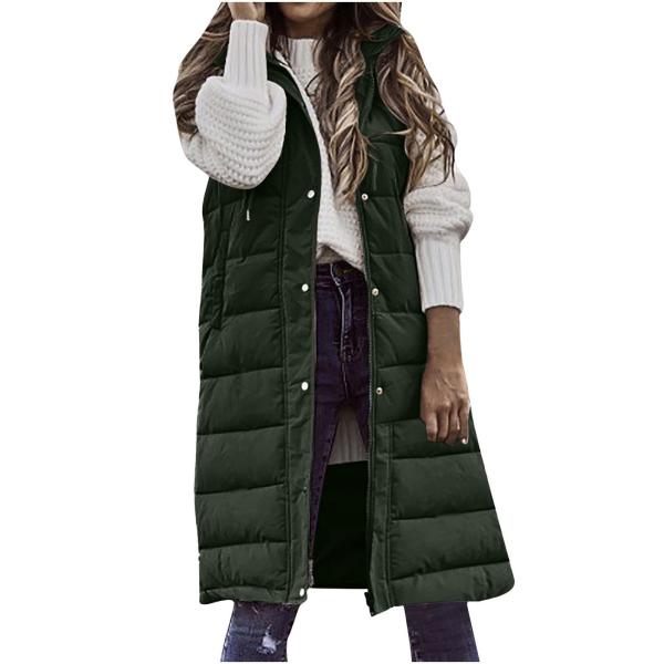 商品名:  hlysgo Discount?Codes Promos and Coupons Womens Button Down Puffer Vest Winter Warm Outwear, Mid-Length Quilted Pa...