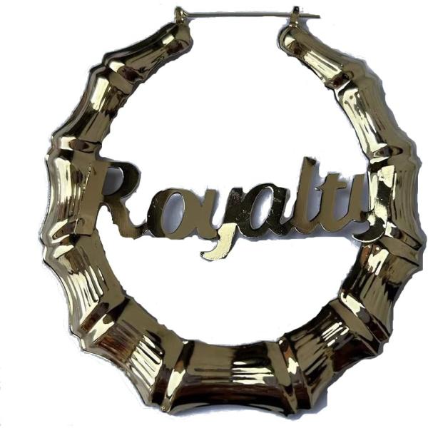 商品名9cm ゴールドトーン 中空 鋳造 ラウンド バンブー フープ イヤリング ガールズ レディース (ゴールド、クイーン), 亜鉛, 宝石 na9cm Gold Tone Hollow Casting Round Bamboo Hoop...