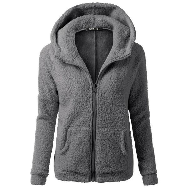 商品名:  Oiumov Sherpa Jacket Women,Winter Coats for Women Casual Loose Warm Thick Plus Size Hoodies Zipper Long Sleeve Thi...