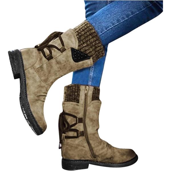 商品名Womens Boots Fashion, Women's Dalia Insulated Waterproof Mid Snow Winter Boots with Zipper Booties for Womenブランド：Gene...