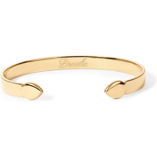 商品名PAVOI 14K バングルブレスレット レディース, イエローゴールド, 宝石なし。PAVOI 14K Yellow Gold Plated Stainless Steel Bangle Bracelets for Women | ...