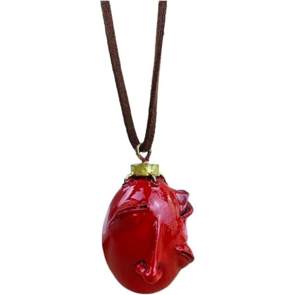 商品名アニメ ベルセルク ベヘルト ネックレス クリムゾン ベヘルト ペンダント 1997 ガッツ グリフィス ベルセルク 王の卵 キーチェーン コスプレ用小道具 ギフト 男女兼用, 1.67”x1.5”, 樹脂, 樹脂Anime Bers...