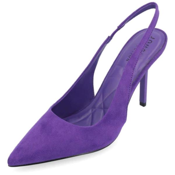 商品名:  Journee Collection Womens Elenney Pointed Toe Stilletto Heels Slingback Strap and Tru Comfort Foam Insole, Purple,...