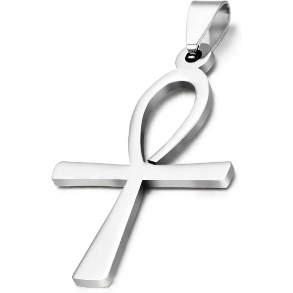 商品名Stainless Steel Egyptian Ankh Cross Key of Life Pendant Chain Necklace Men Women Style_GHT-875-6ブランド：Generic商品サイズ：商品番...