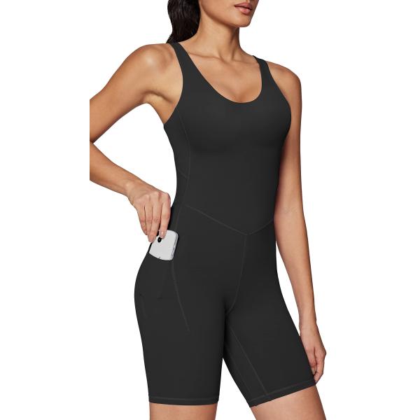 商品名:  IUGA One Piece Jumpsuits for Women Tummy Control Workout Jumpsuits Athletic Romper with Built-in Bra Pocketsブランド: ...