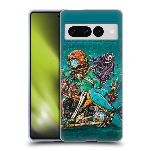 商品名:  Head Case Designs Officially Licensed David Lozeau Mermaid and Driver Motorcycle Colourful Art Soft Gel Case Compa...