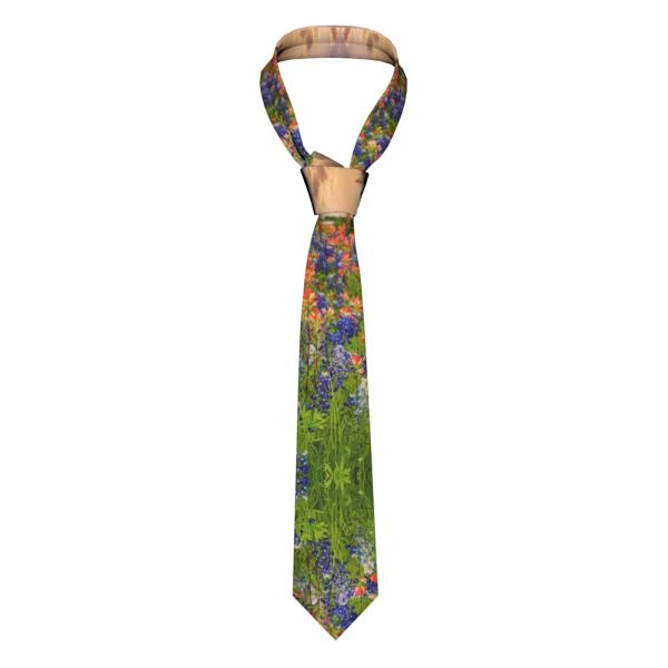 商品名:  PSVOD Men's tie Texas Bluebonnets Scenery Men's classic silk business tie suit tie fashion wedding tieブランド: PSVOD商...