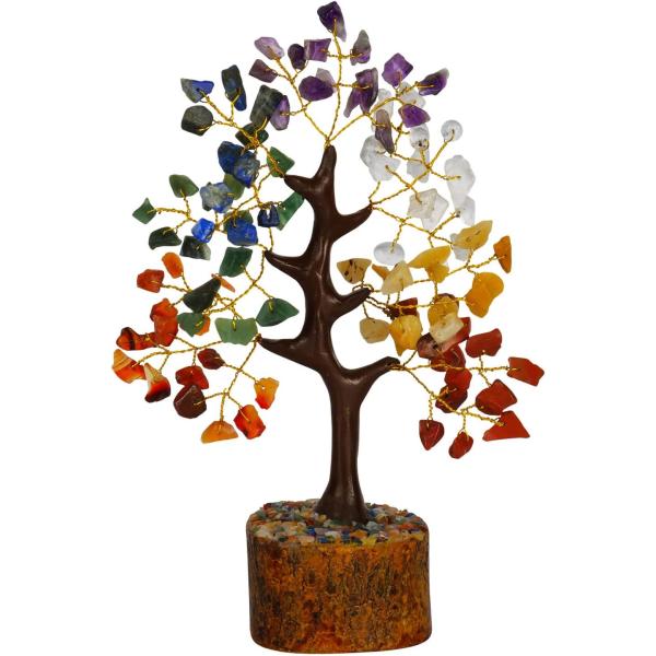 商品名クリスタル - チャクラツリー - 宝石の木 - クリスタル装飾 - 風水 マネーツリー - ポジティブなエネルギーのためのクリスタルツリー - エネルギークリスタルとストーン - スピリチュアルなギフトNARIBABU Crysta...