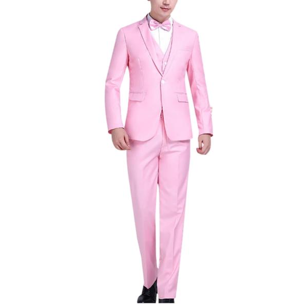 商品名:  Pluse Size Men's Suit Sets 1Button 3 Pieces Suit Blazer Vest &amp; Pant Solid Suit Dress for Business Wedding Form...