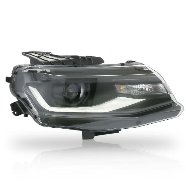 商品名: Partzer ヘッドライトアセンブリ 2016-2022 シボレー カマロ ヘッドライト [HID/キセノンタイプ] LED DRLランプ付きヘッドランプ バラスト交換用 右助手席側フロントライト| OE 84364824 84...