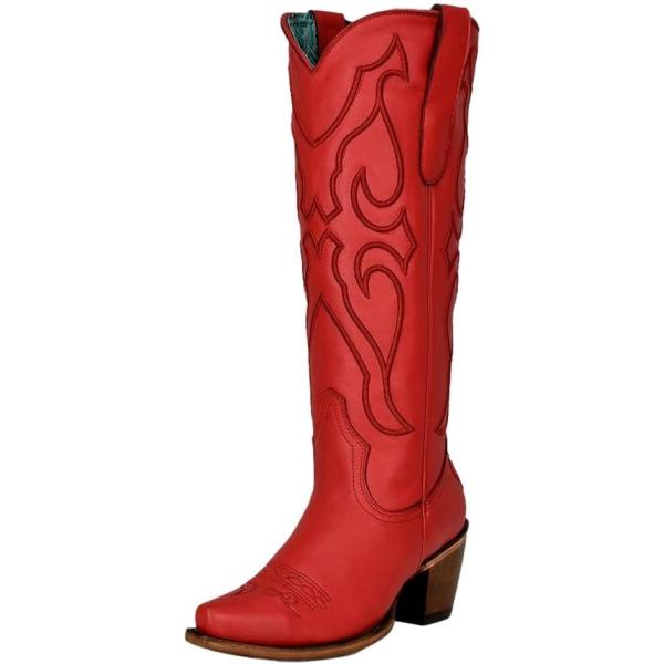 商品名Corral Women's Tall Leather Western Boot Snip Toe Red 11 Mブランド：Corral Boots商品サイズ：11商品番号：Z5076色：Red素材：leather-and-synt...