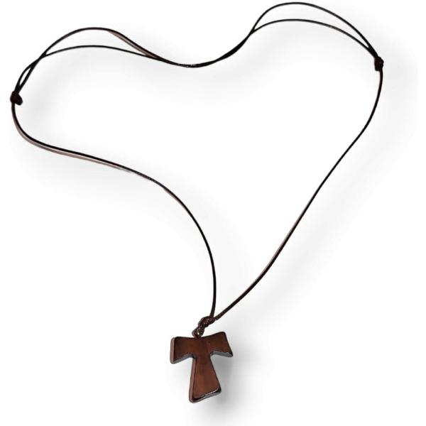 商品名Cruz para cuello TAO/調節可能な宗教ネックレス、木製クロス, ウッド, 宝石なしCruz para cuello TAO/ADJUSTABLE RELIGIOUS NECKLACE, WOODEN CROSSブラン...