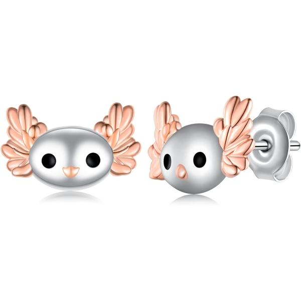 商品名Axolotl 女性用イヤリング 925スターリングシルバー かわいいAxolotlスタッドイヤリング 動物ジュエリーギフト レディース ティーン ガールズ, スターリングシルバー, 宝石なしAxolotl Earrings 925 ...
