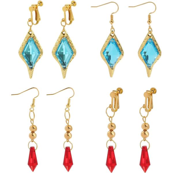 商品名Eddie Munson 原神 インパクト イレギュラーイヤリング - ファッショナブルなコスプレジュエリーアクセサリー クリエイティブな要素デザイン - 男性や女性ファンへのギフトに最適, 亜鉛, 宝石なしAnime Irregul...