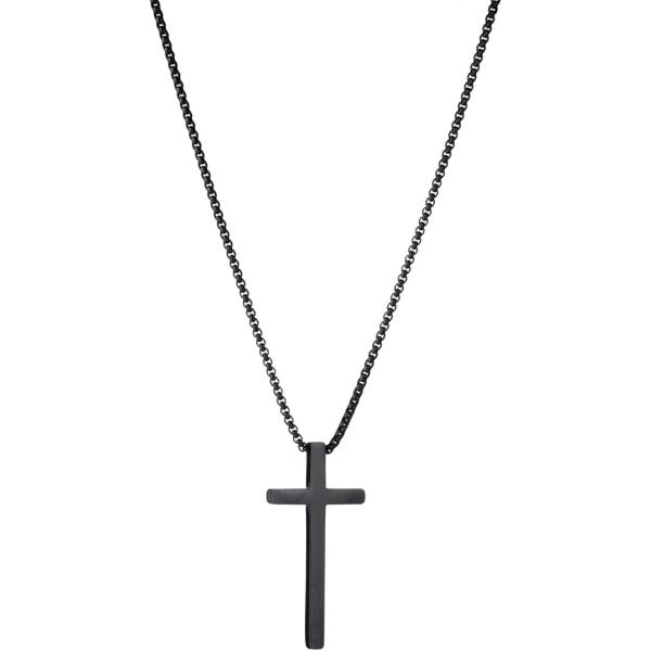 商品名FADTOP クロスネックレス メンズ シンプルネックレス 男性にも女性にも最適なギフト, Chain length 19.69inch（50CM）, ステンレス鋼, 宝石なしFADTOP Cross Necklace for Men...