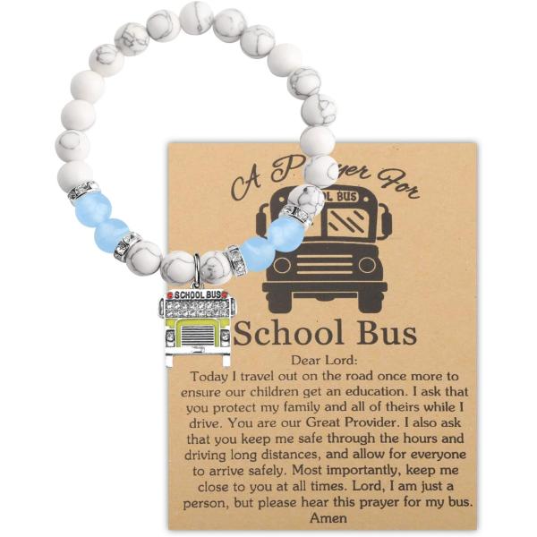 商品名MYOSPARK スクールバスチャームブレスレット バス運転手 ありがとうギフト スクールバスドライバージュエリー 退職後のギフト, 均 , 金属, 合金。MYOSPARK School Bus Charm Bracelet Bus ...