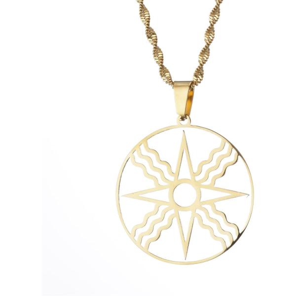 商品名Yongkan Ashur Pendant Necklaces for Women Men Jewelry Assyrian Aramean Chain (gold)ブランド：Yongkan商品サイズ：商品番号：色：gold素材：St...