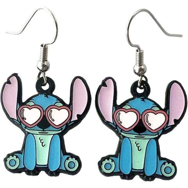 商品名スティッチイヤリング Meta Love Ohana Means Family イヤリング ガールズ レディース メンズ, 亜鉛, 宝石なしStich Earrings Meta Love Ohana Means Family Ear...
