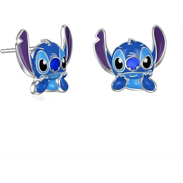 商品名LuoHao アニメ スティス イヤリング Ohaa 漫画 スタッド ガールズ レディース ファミリーギフト, 亜鉛, 宝石なしAnime Stith Earring Ohaa Cartoon Studs for Girls Wome...